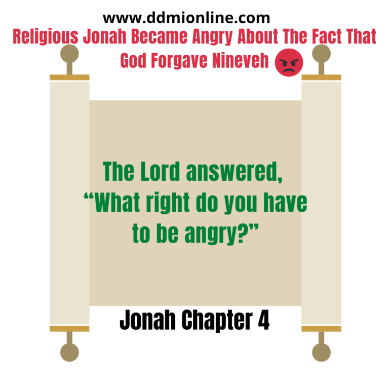 Religious Jonah Became Angry About The Fact That God Forgave Nineveh ...