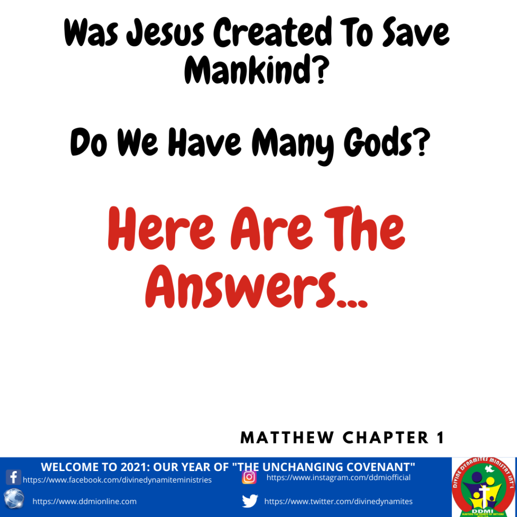 Is It True That Jesus Was Created To Save Mankind? Here Is The Answer ...