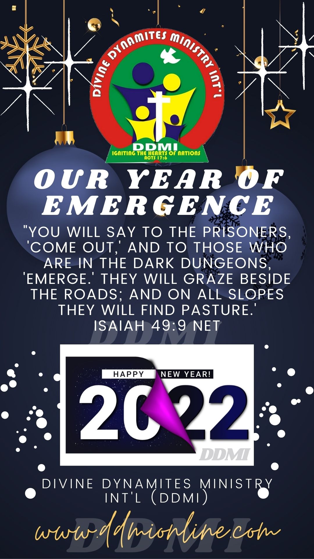 Prophecies - DIVINE DYNAMITES MINISTRY INTERNATIONAL (D.D.M.I.)